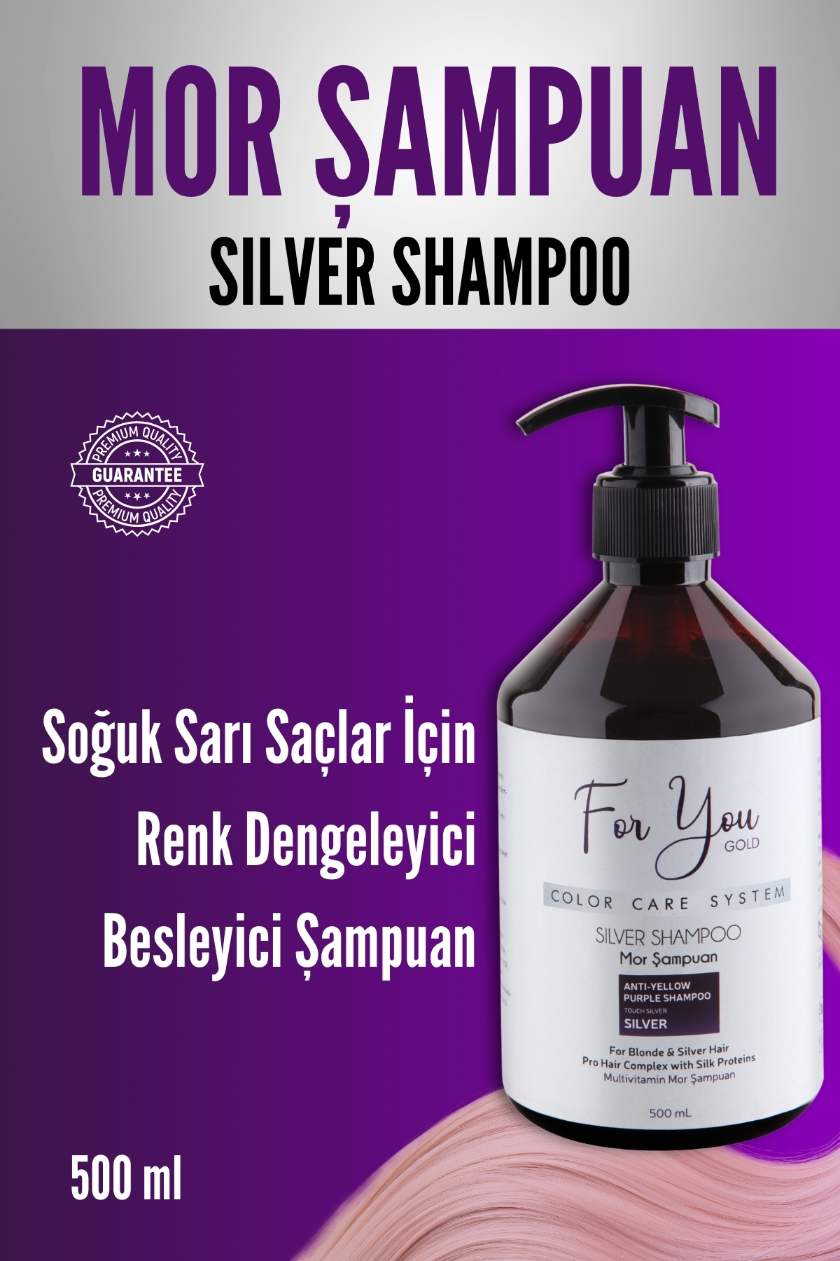 Silver Mor Şampuan (turunculaşma Karşıtı Mor Silver Şampuan) - For You Gold